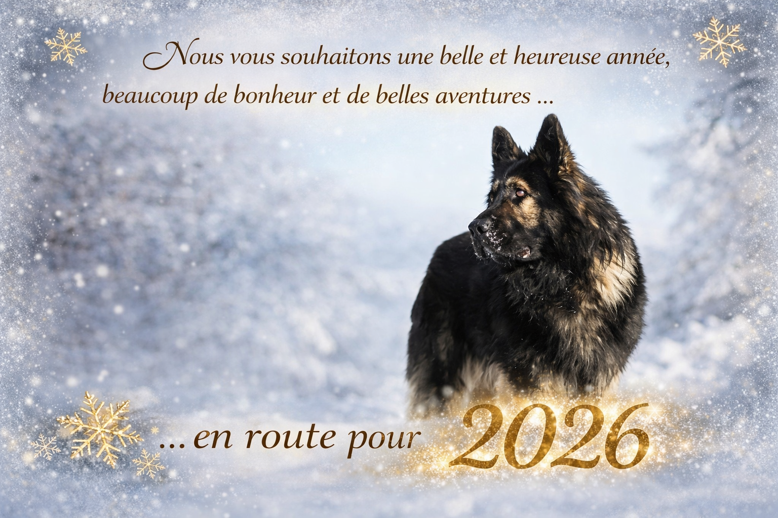 Bonne et heureuse année 2026! - Altdeutsche Schaferhunde - Berger ...